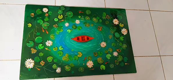 Classifieds: Lotous Pond Resin art PAINTING | dubizzle Dubai