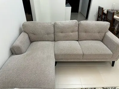 Classifieds: Home center Light grey L-shaped 3-seater sofa | dubizzle ...