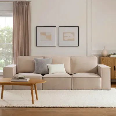 Classifieds: Neutral Beige 3-Seater Sofa - Comfortable Modern Design ...