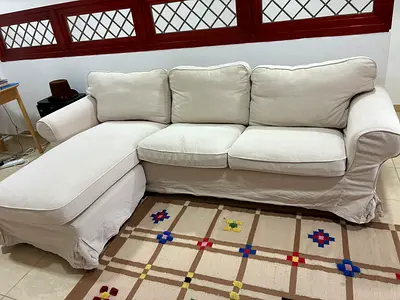 Classifieds: Comfortable 3-seater L-shaped Sofa with Chaise - Ivory ...