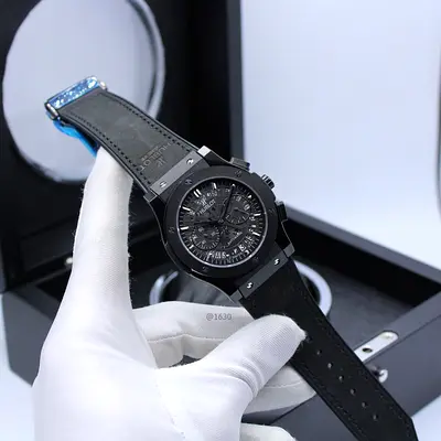 Classifieds: Mens Black Hublot-Style Chronograph Watch – Ceramic Case ...