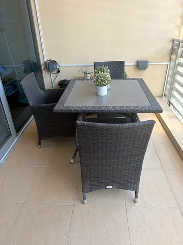Classifieds: Outdoor Wicker Patio Dining Set - 4 Chairs with Table ...