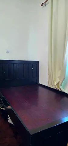 Classifieds: Solid Dark Wood Double Bed Frame (No Mattress) - Good ...