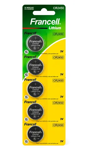 Classifieds: Pack of Francell CR2450 3V Lithium Coin Cell Batteries ...