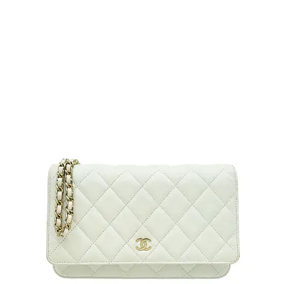 Classifieds: Chanel CC Classic Wallet on Chain White | dubizzle Abu Dhabi
