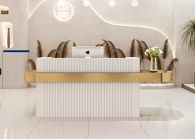 Classifieds: Modern luxury reception desk with built-in LED lighting ...
