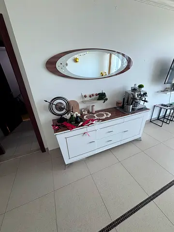 Classifieds: White wooden sideboard / console table with drawers - good ...