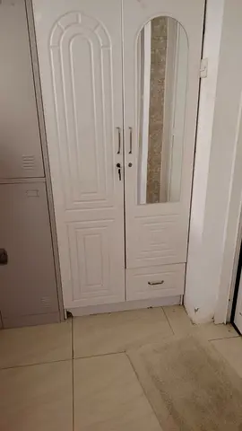 Classifieds: White 2-Door Wardrobe with Mirror and Drawer - Good ...