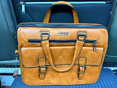 Classifieds: Jeep leather-look mens briefcase / laptop bag – dark grey ...