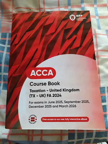 Classifieds: ACCA Course Book: Taxation - United Kingdom (TX - UK) FA ...