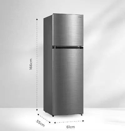 Classifieds: Midea 2-Door Top Freezer Refrigerator - Silver, 166cm ...