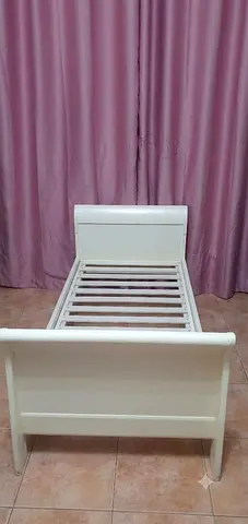 Classifieds: Single white wooden bed frame - good condition | dubizzle ...
