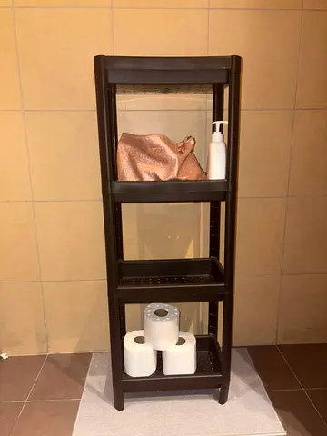 Classifieds: Slim 4-Tier Plastic Storage Shelf — black | dubizzle Abu Dhabi