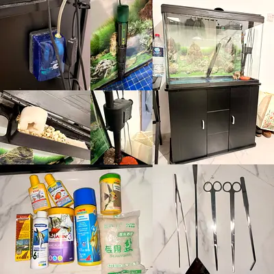 Classifieds: 130L Glass Fish Aquarium with LED Lighting, Filter, Heater ...