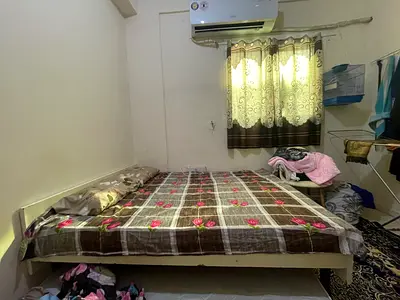 Classifieds: Simple wooden double bed frame with mattress - good ...