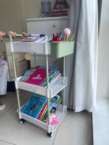 Classifieds: Kids Rolling Book Toy Storage Cart - 3 Tier Mobile ...