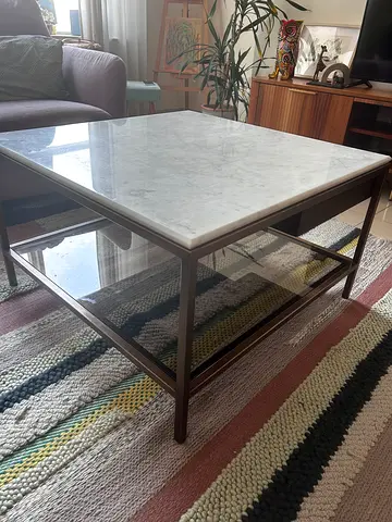 Classifieds: Natuzzi White Marble Coffee Table Top - Solid Marble ...