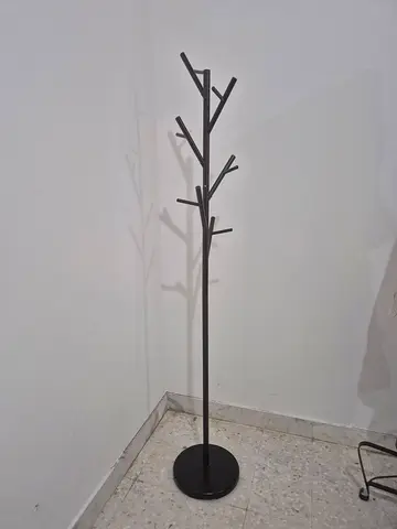 Classifieds: Minimalist black metal tree-style standing coat rack ...