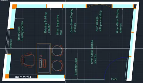 Community: 2D Drawings 3D Design interior design for office design shop ...