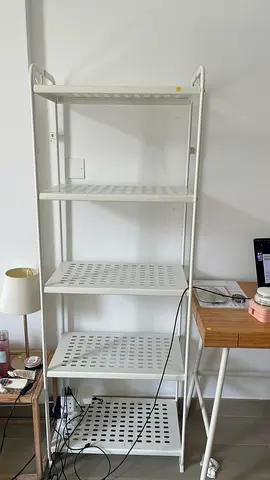 Classifieds: IKEA White 5-Tier Metal Shelving Unit - Sturdy and Compact ...