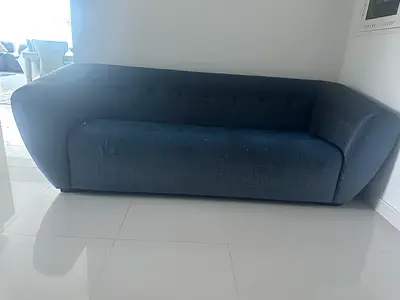 Classifieds: Three-seater modern fabric sofa in navy blue | dubizzle ...