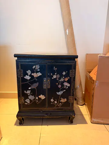 Classifieds: Small Black Asian-Inspired Cabinet with Mother-of-Pearl ...