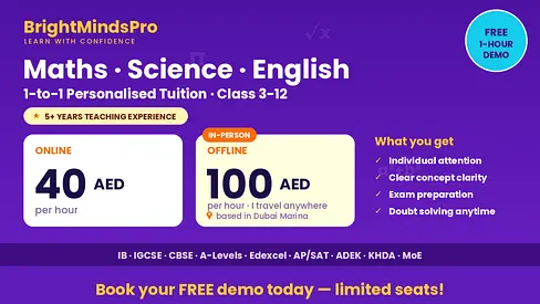 Community: FREE Demo| 40 AED/Session |1-to-1 Maths Class(6-12) • IB ...